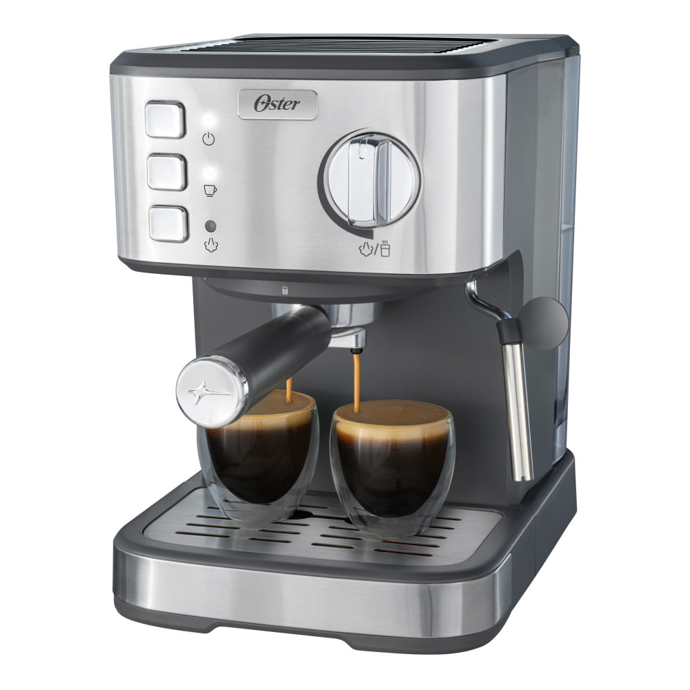 Oster® Cafetera Compacta, Prepara hasta 2 Espressos por Ciclo, 15 Bar ...